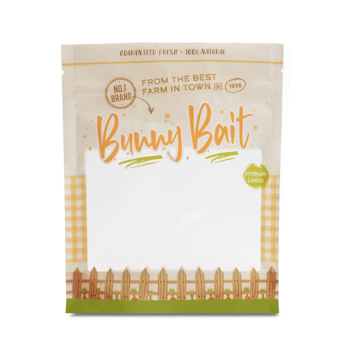 "Bunny Bait" Cookie Pouches - 6.5" x 8" x 2.5" Cookie Packaging Stand ...