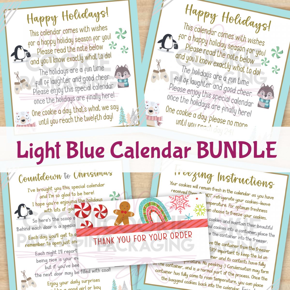 Navy Blue Bundle - 12 Day & 24 Day Advent Poem Cards, Elf Poem Card ...