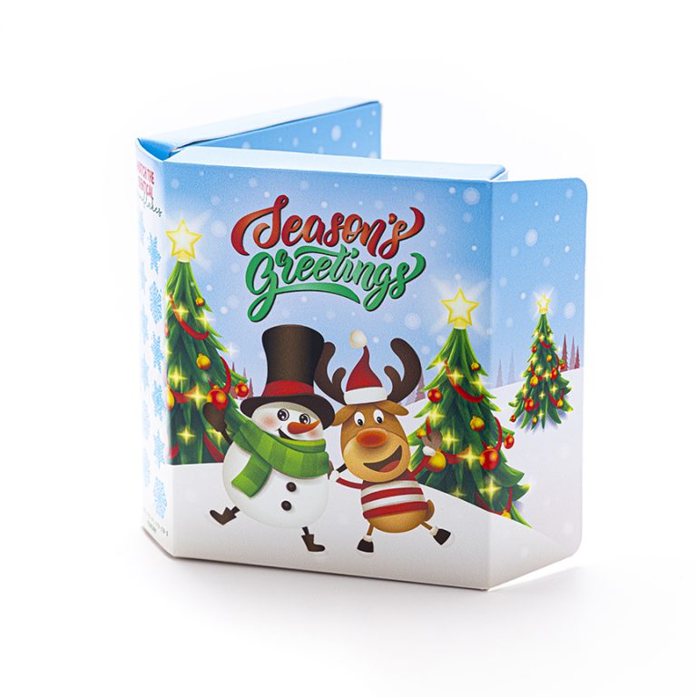 "Season’s Greetings" Double Cookie Box - 4" x 5" x 3/4" Cookie ...