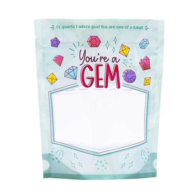 "You’re a Gem" Cookie Pouches – 6.5" x 8" x 2.5" Cookie Packaging Stand ...
