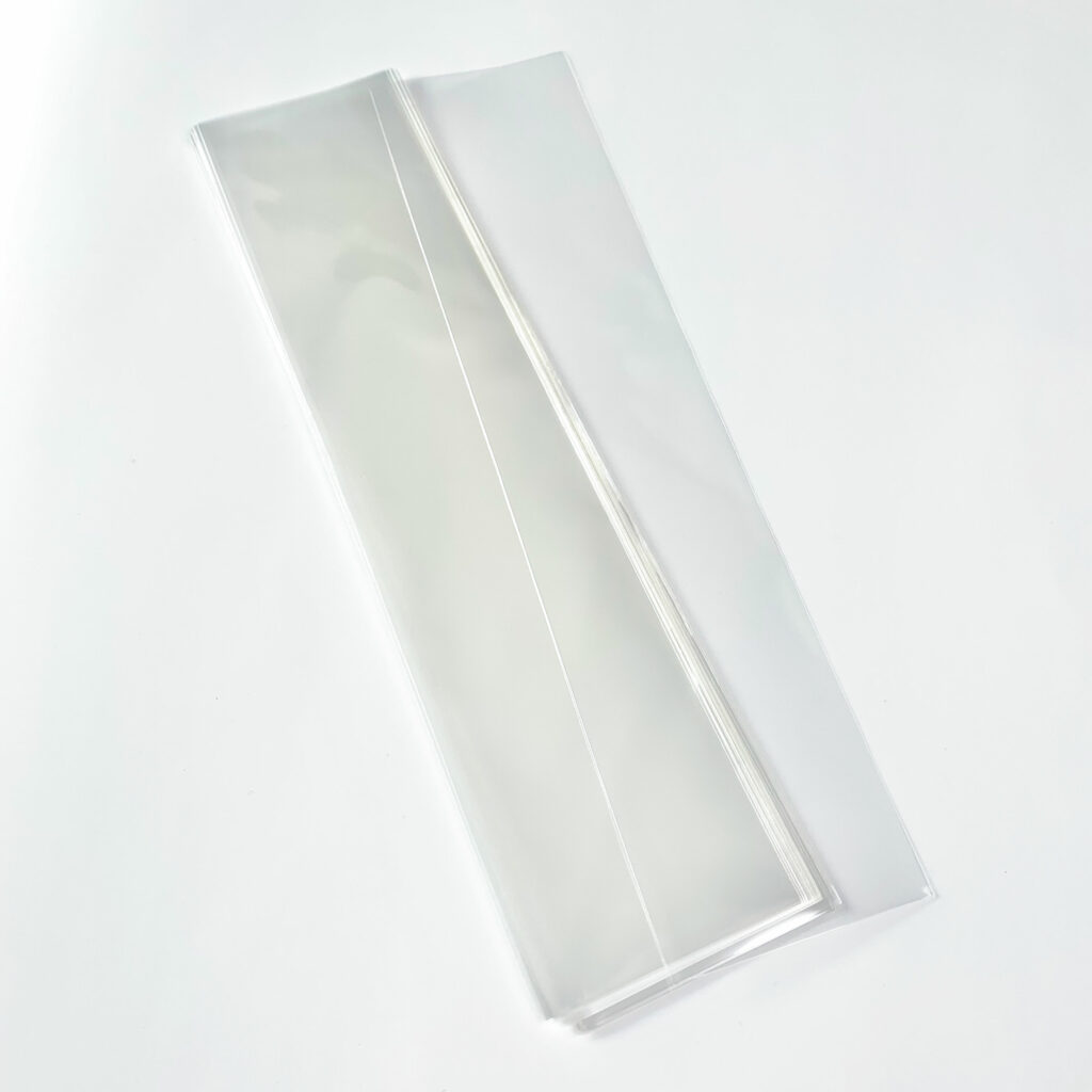 Clear Heat Seal Bags - 3" x 13" Flat - Set of 100 Bags - Miss Cookie Packaging