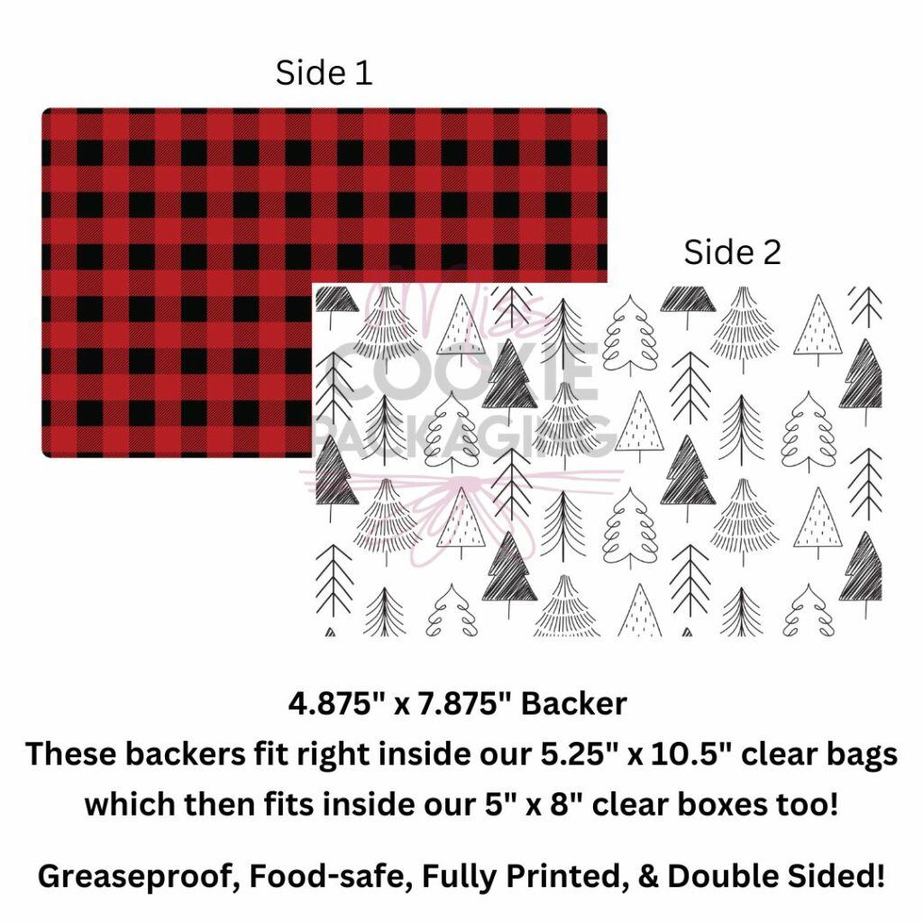 Greaseproof Backer - Car Cookie Thank You Card - 3.625" x 4.5" Backer ...