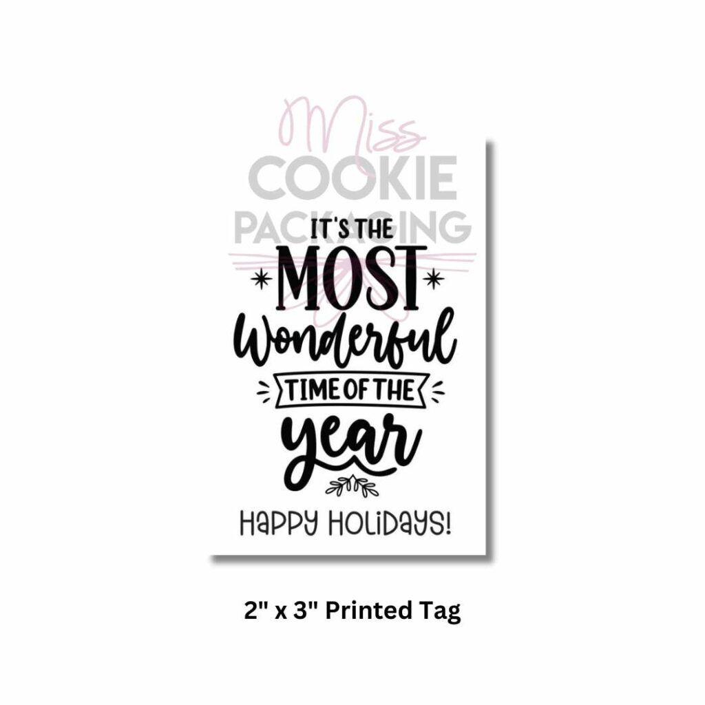 "It’s the Most Wonderful Time of the Year" Tag – 25 Printed 2" x 3 ...