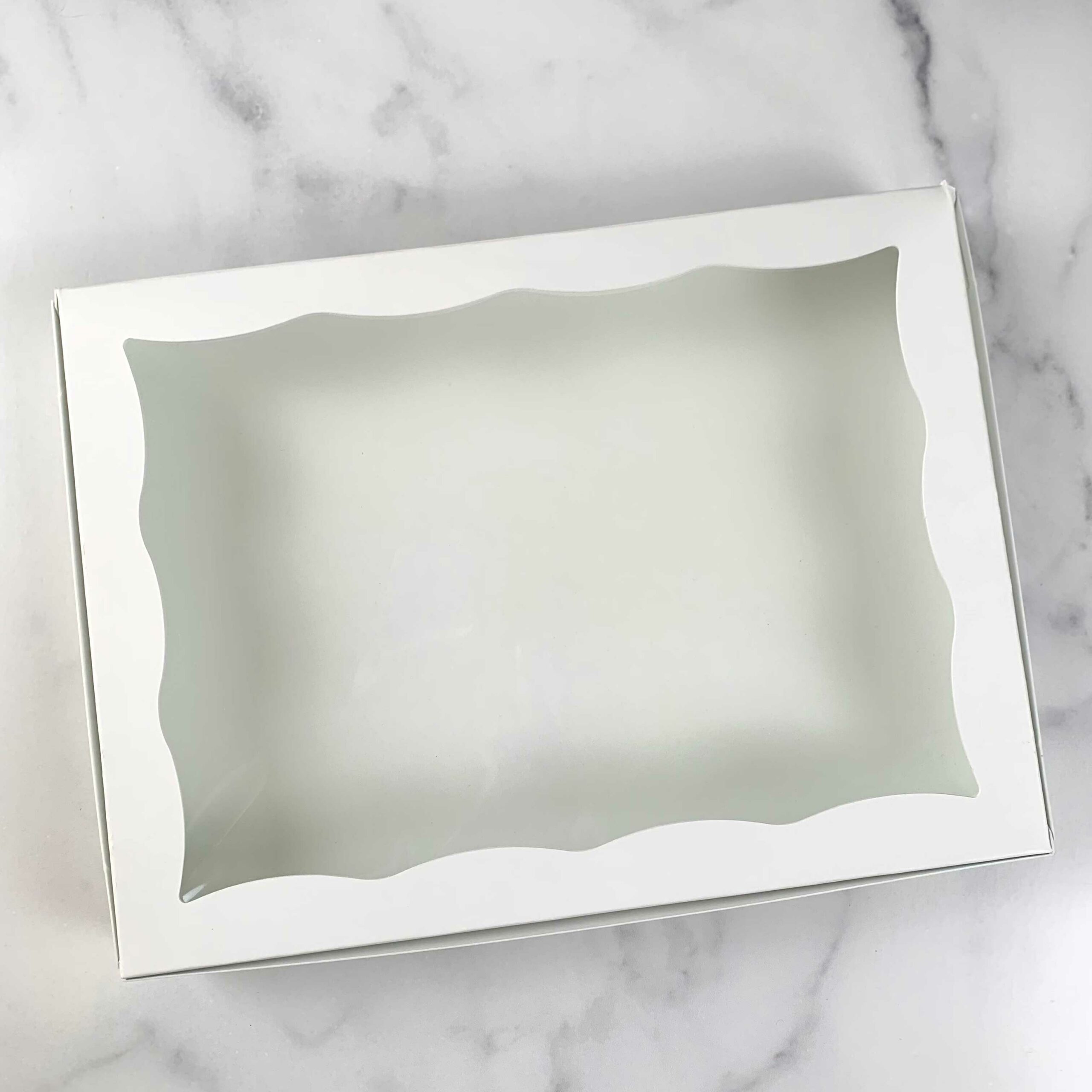 LARGE Bakery Box - WHITE - 12" x 9" x 1.5" - Set of 12 - Miss Cookie ...