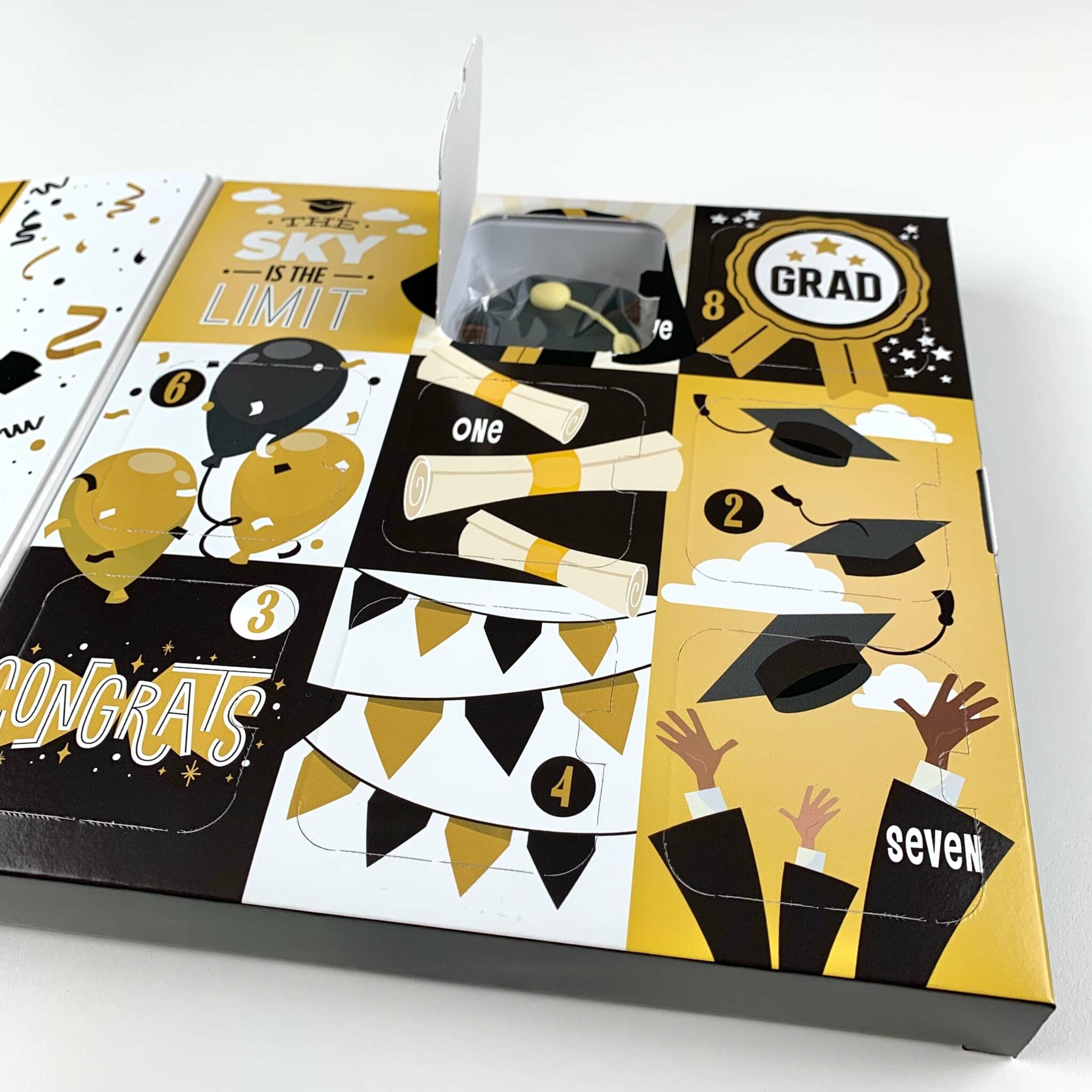 Countdown to Graduation 8 Day Calendar - Miss Cookie Packaging