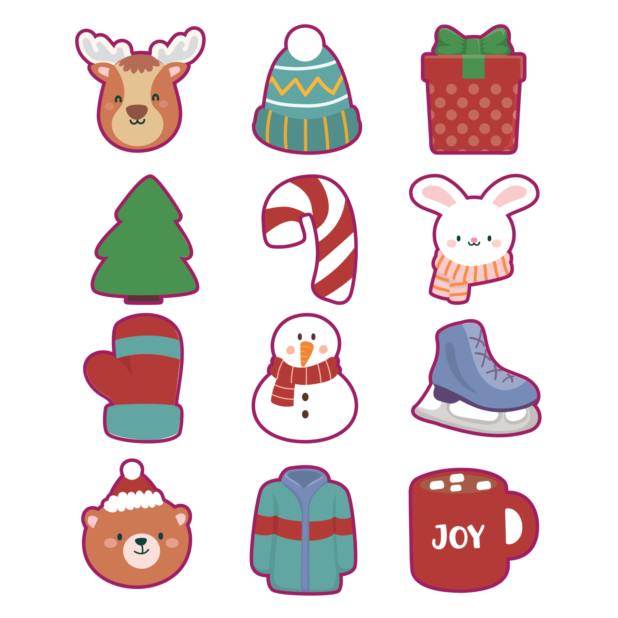 SET - Woodland Creatures 12 Day Matching Cookie Cutters - 12 Cookie ...