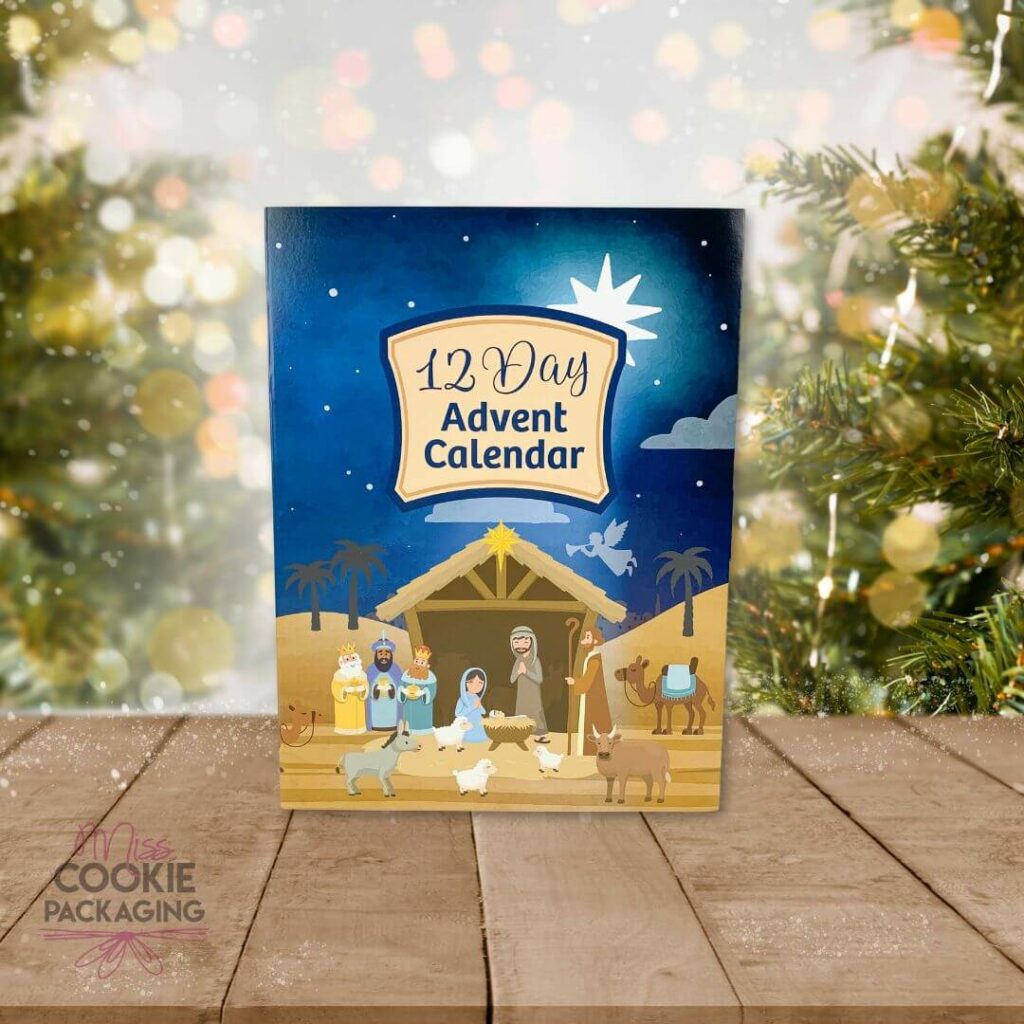 12 Day Cookie Advent Calendars - Nativity - Miss Cookie Packaging