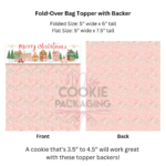 Fold-Over Topper/Backer - "Merry Christmas" - Set of 25 - Miss Cookie ...