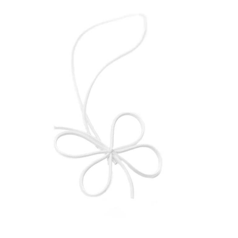 16” Metallic WHITE Stretch Loop - Pack of 48 - Miss Cookie Packaging