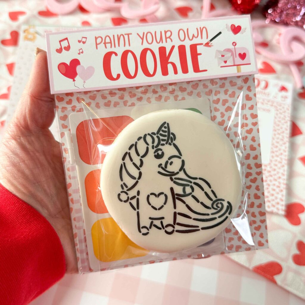 Fold-Over Topper/Backer - VDay Hearts Paint Your Own Cookie ...