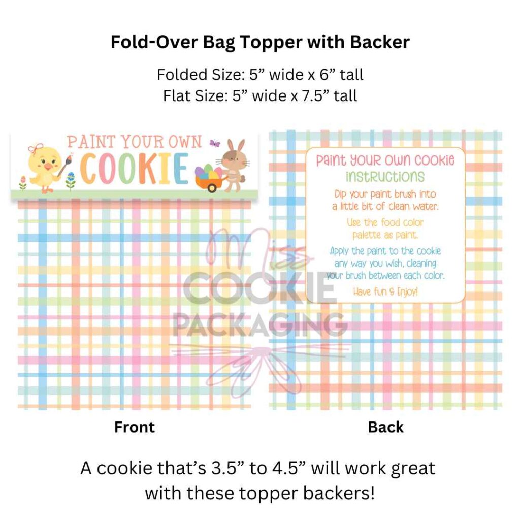 Fold-Over Topper/Backer - Easter Paint Your Own Cookie Instructions ...