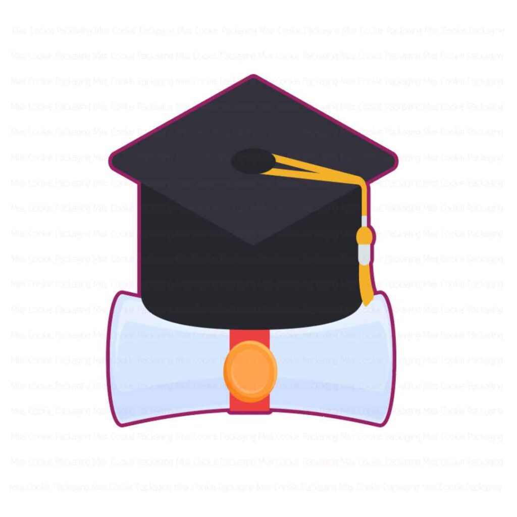 Grad Cap and Diploma - 3.5" wide x 4.25" tall Cookie Cutter - Miss ...