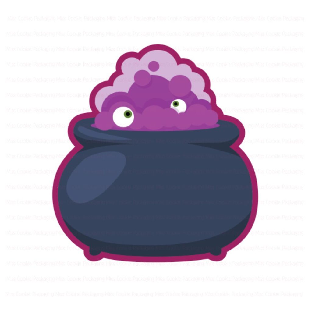 Mini Cauldron Cookie Cutter - 1.875” wide x 2” tall Cookie Cutter